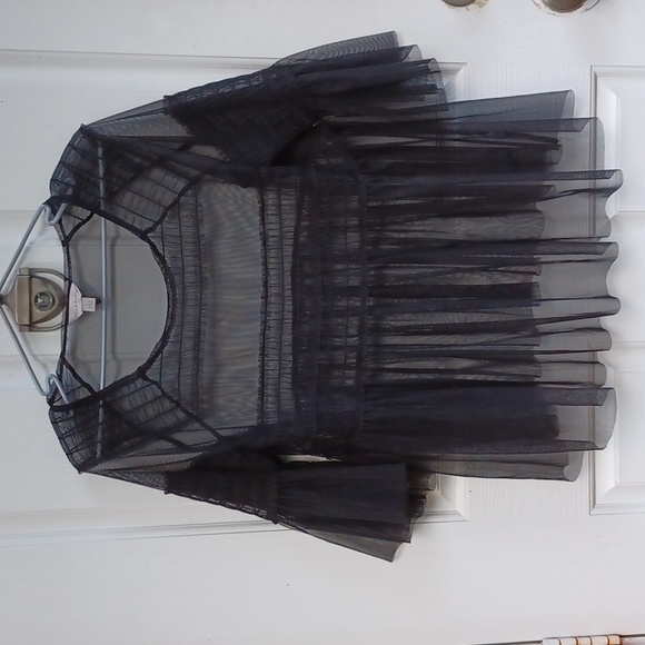 belle sky | Tops | Belle Sky Sheer Plat Top Sz L | Poshmark